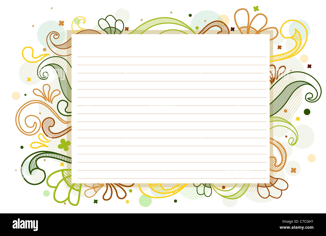 Doodles and Paper Design with Clipping Path Stock Photo - Alamy