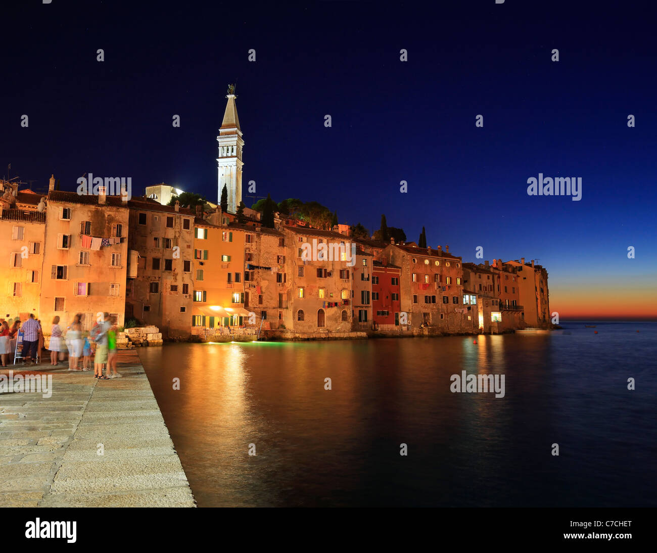 Rovinj at night, Croatia Stock Photo - Alamy