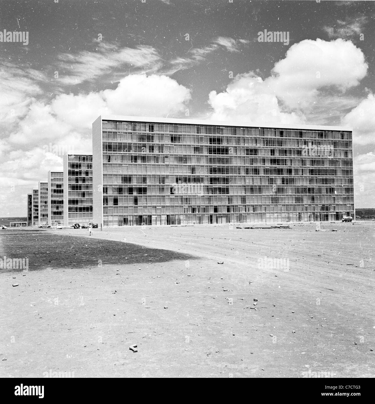 Historical picture from Brazil, 1960s. New 'modern' apartment buildings ...