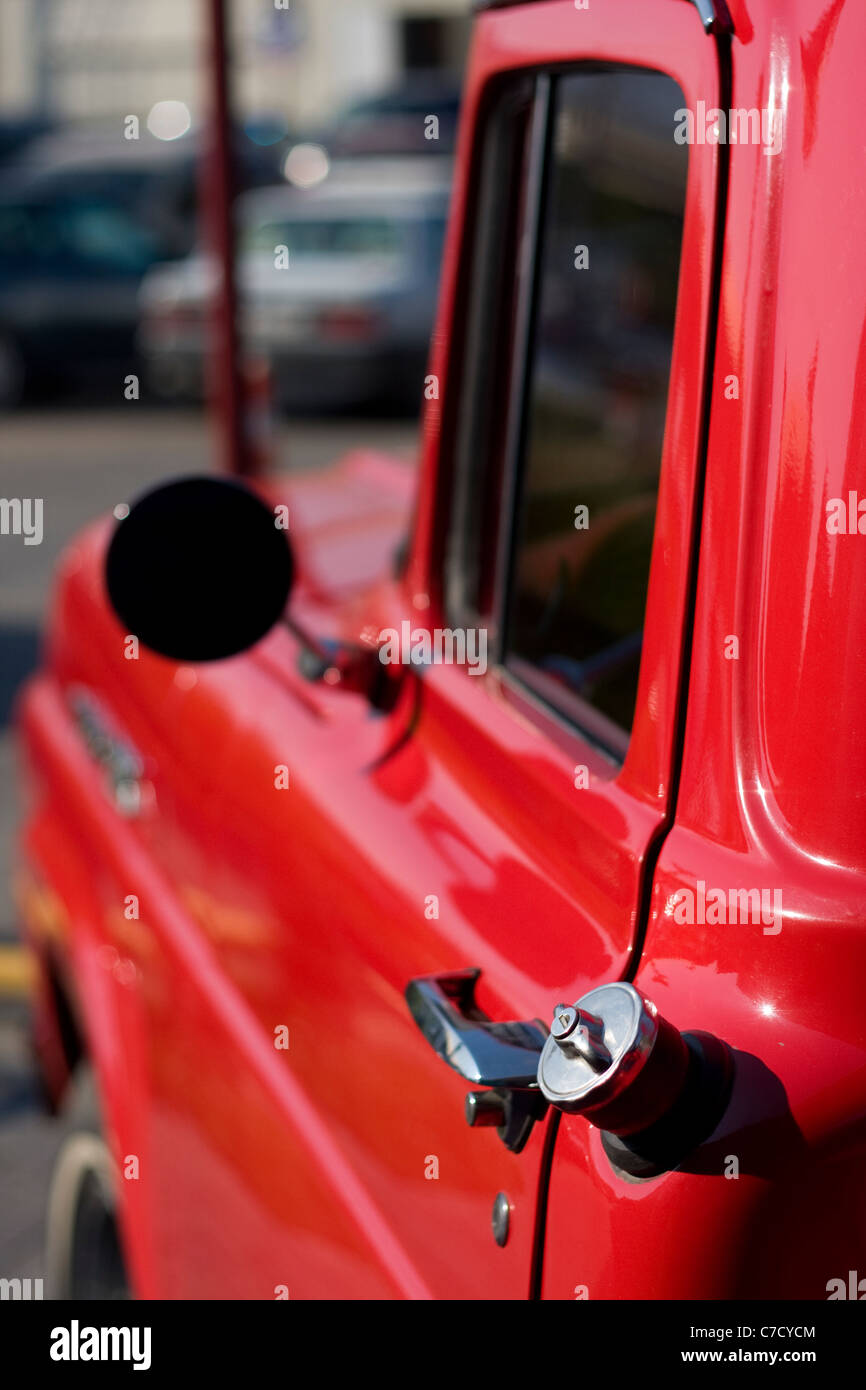 A cropped image of a fully restored classic old car Stock Photo - Alamy