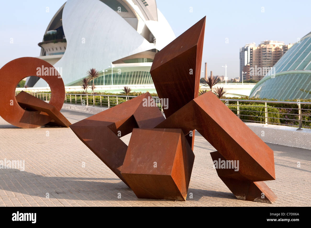Modern art works on the Art Promenade at the City of the Arts and the ...