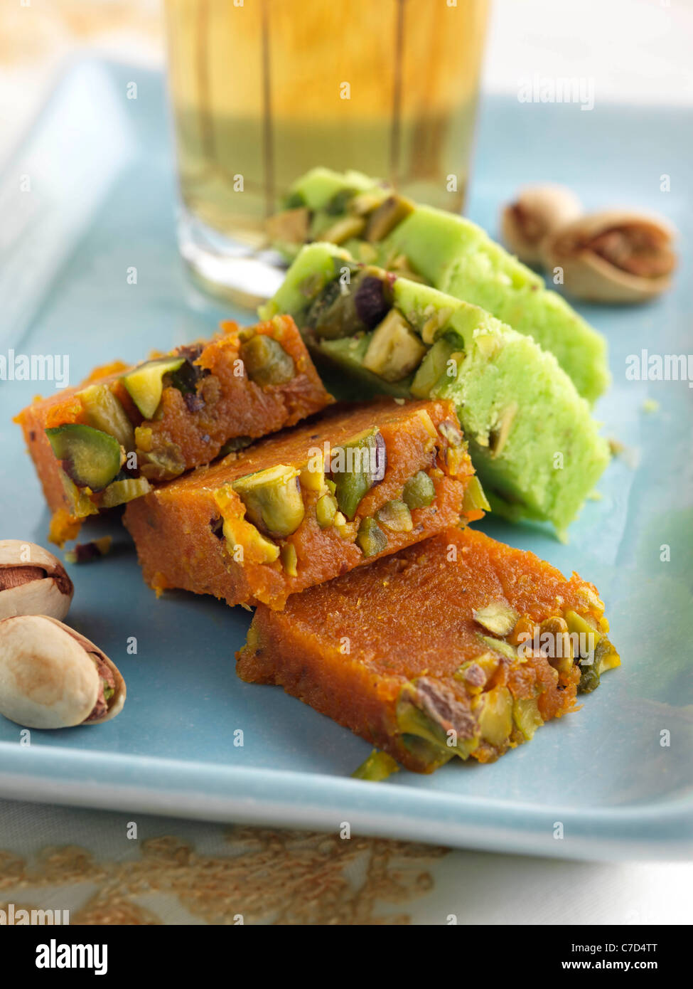 Pista burfi pakistani confection hi-res stock photography and images ...