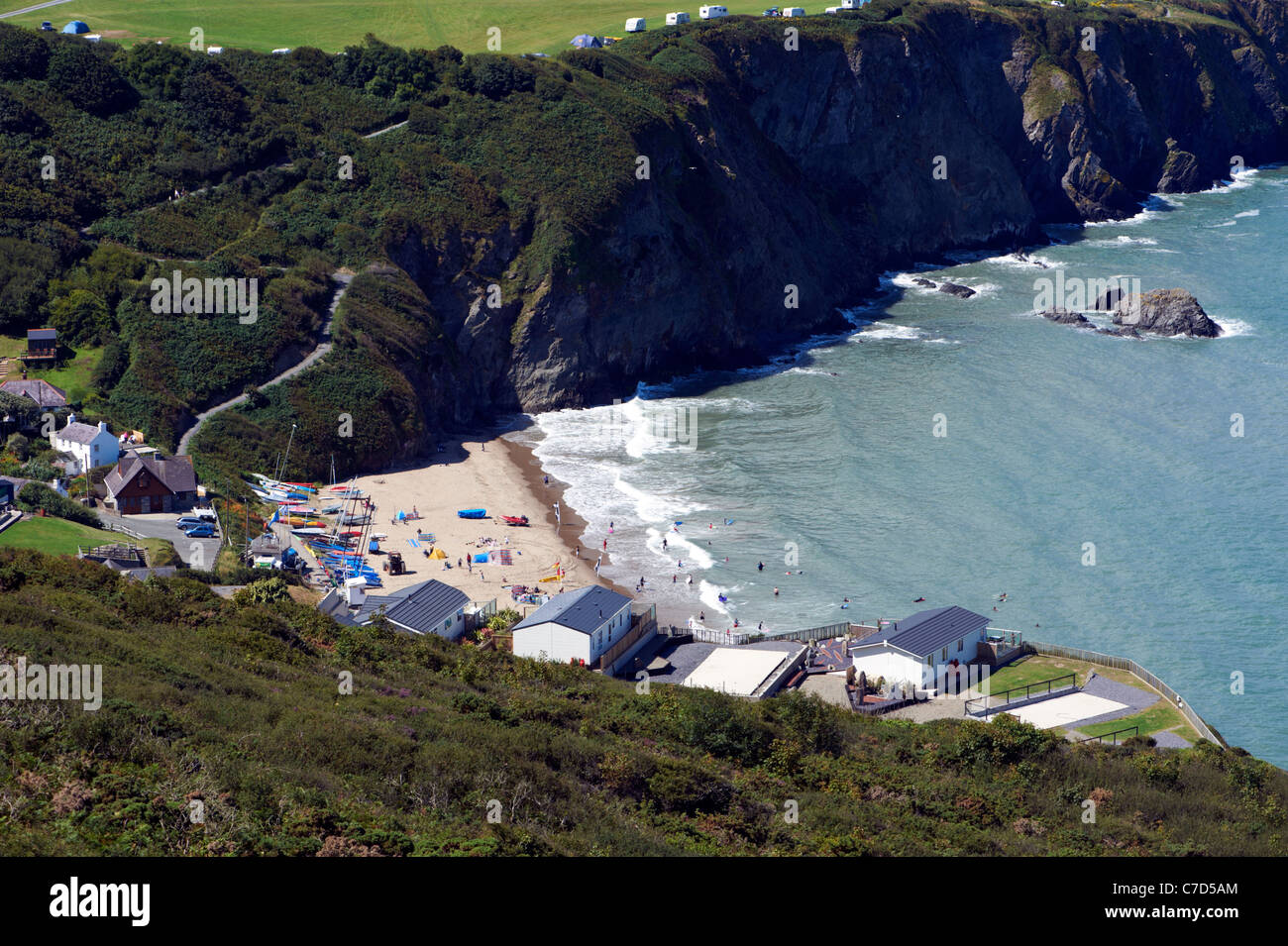 TRESAITH, BEACH, WALES, CEREDIGION, COAST, SUMMER, GREAT BRITAIN Stock ...