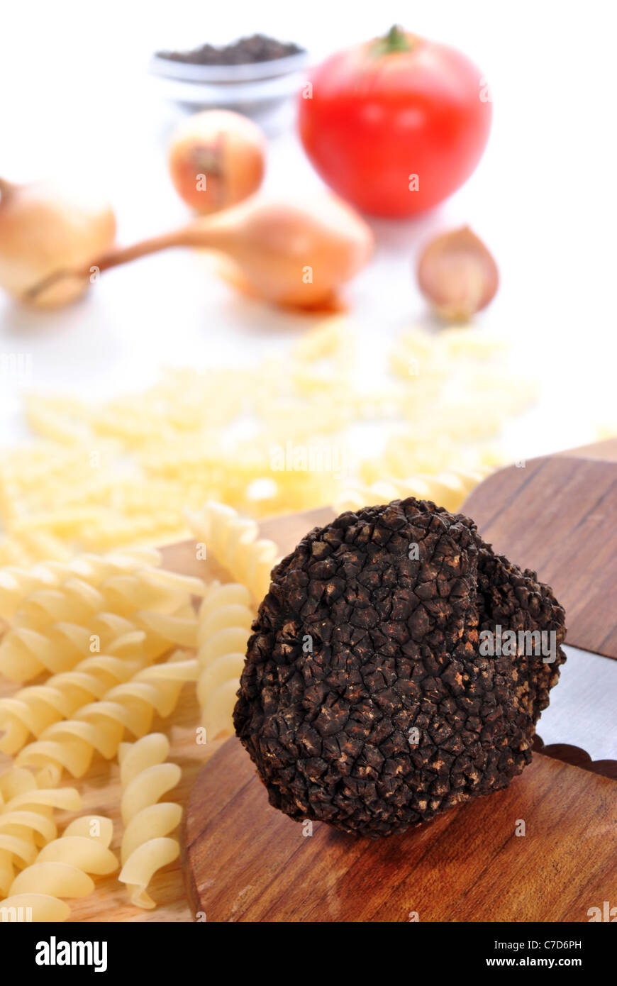 fresh summer truffle is placed on a truffle slicer Stock Photo - Alamy