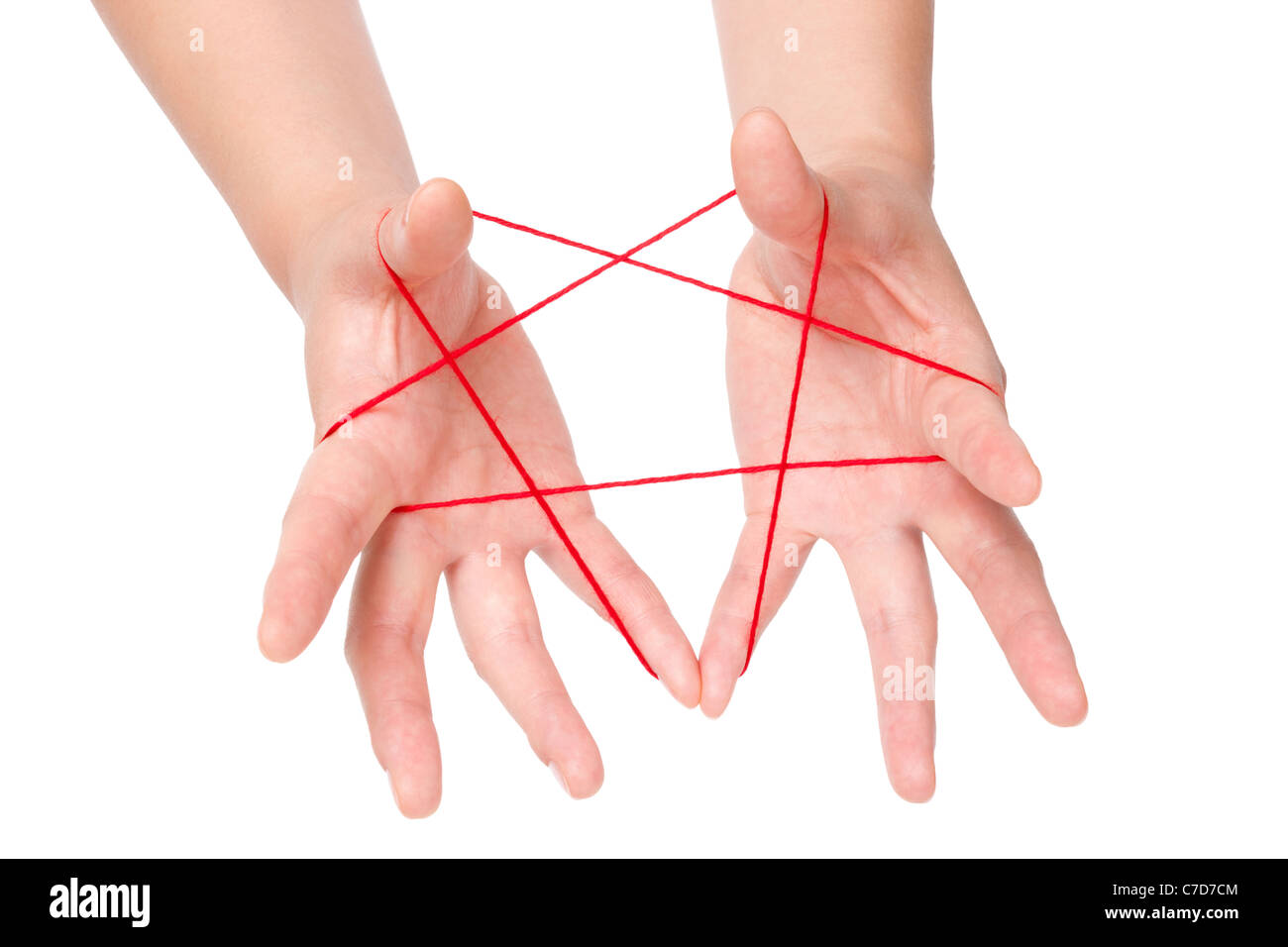 Finger forming star shape Cut Out Stock Images & Pictures - Alamy