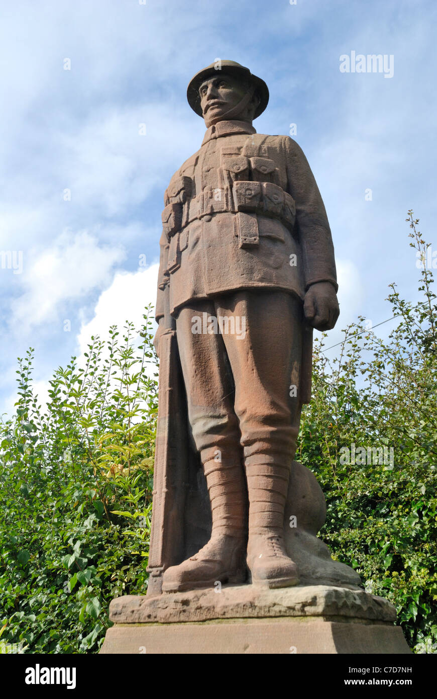 World War I memorial at Stokesay Castle, Shropshire, England Stock ...