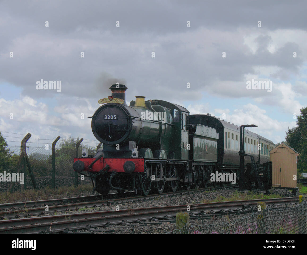 BR Collett Steam locomotive no. 3205 at Didcot Railway Centre September ...