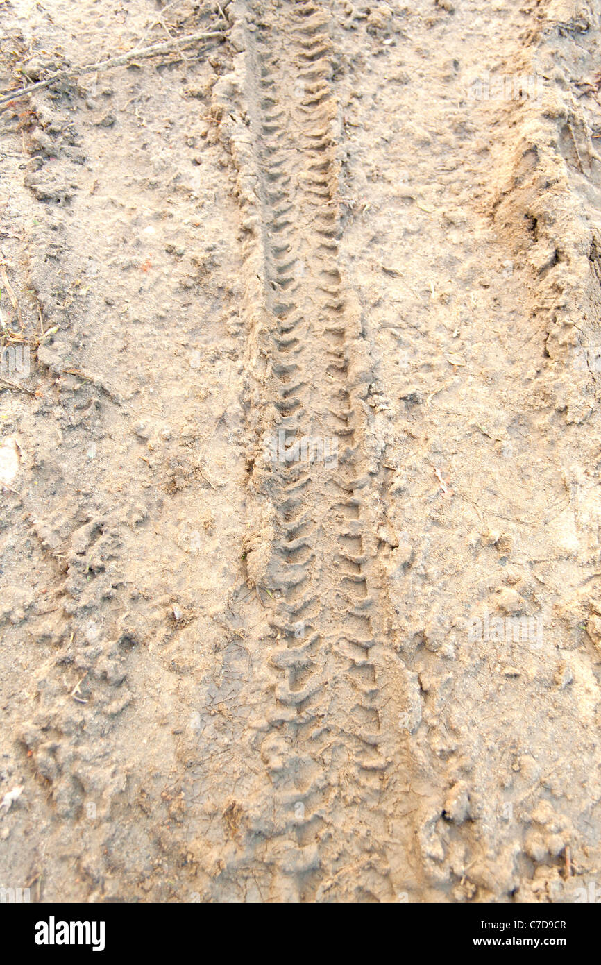Tire tracks rubber wheels hi-res stock photography and images - Alamy