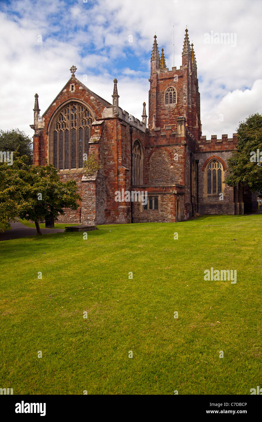The Parish Church of St Mary in Totnes. Devon, England was constructed ...