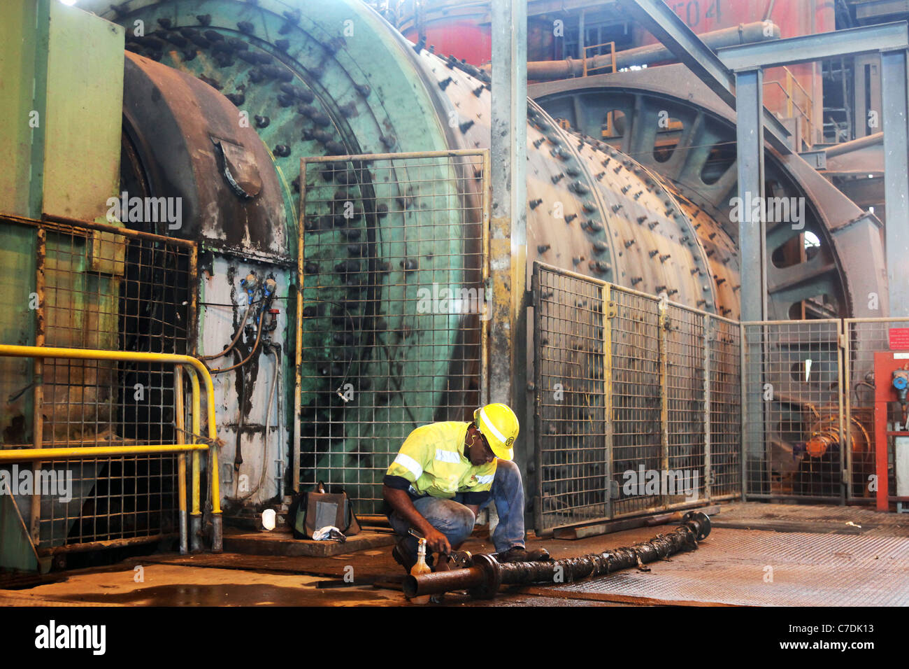 Copper Ore Mill at Ok Tedi Mill in Tabubil, Papua New Guinea Stock ...