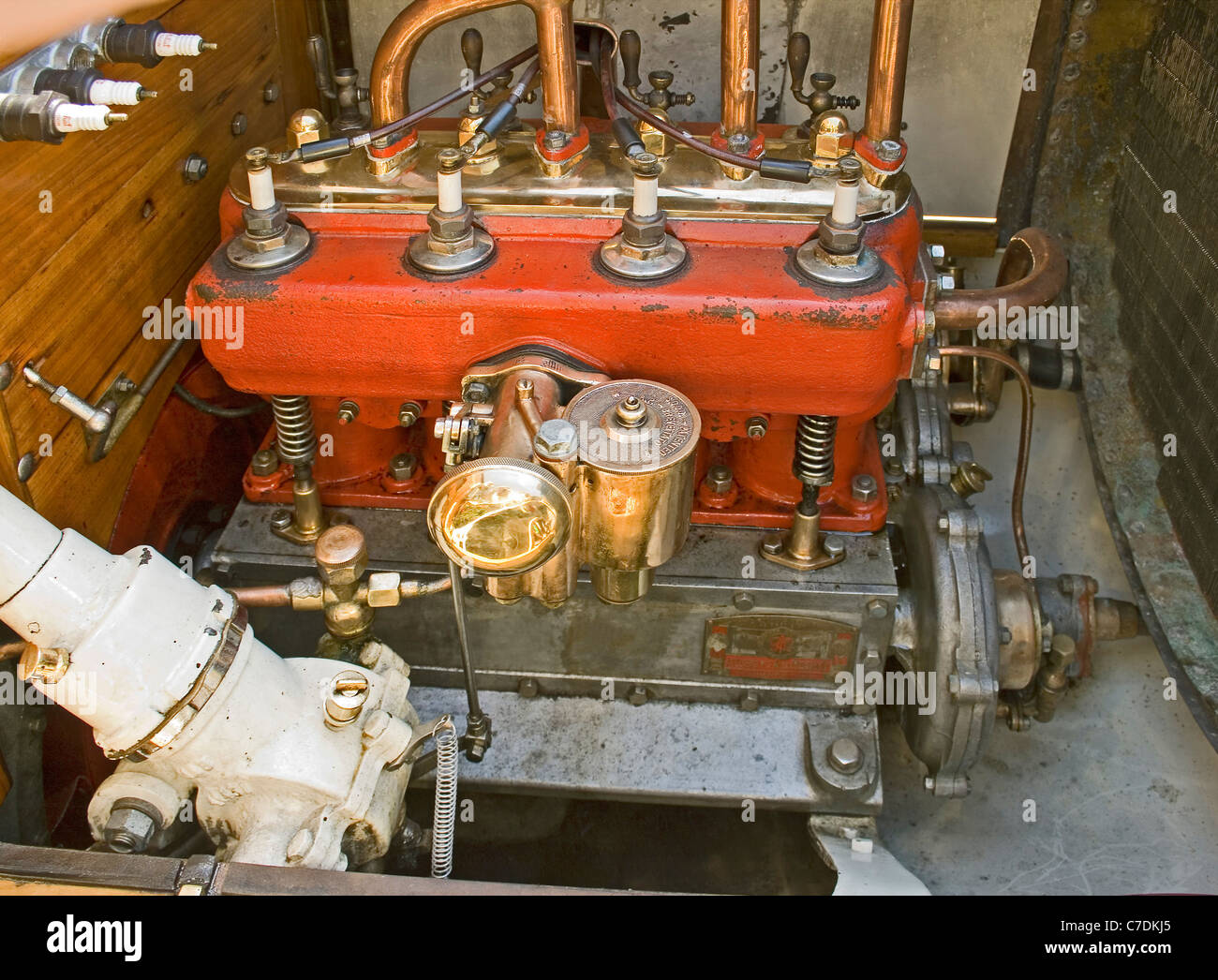 close up of vintage car engine Stock Photo - Alamy