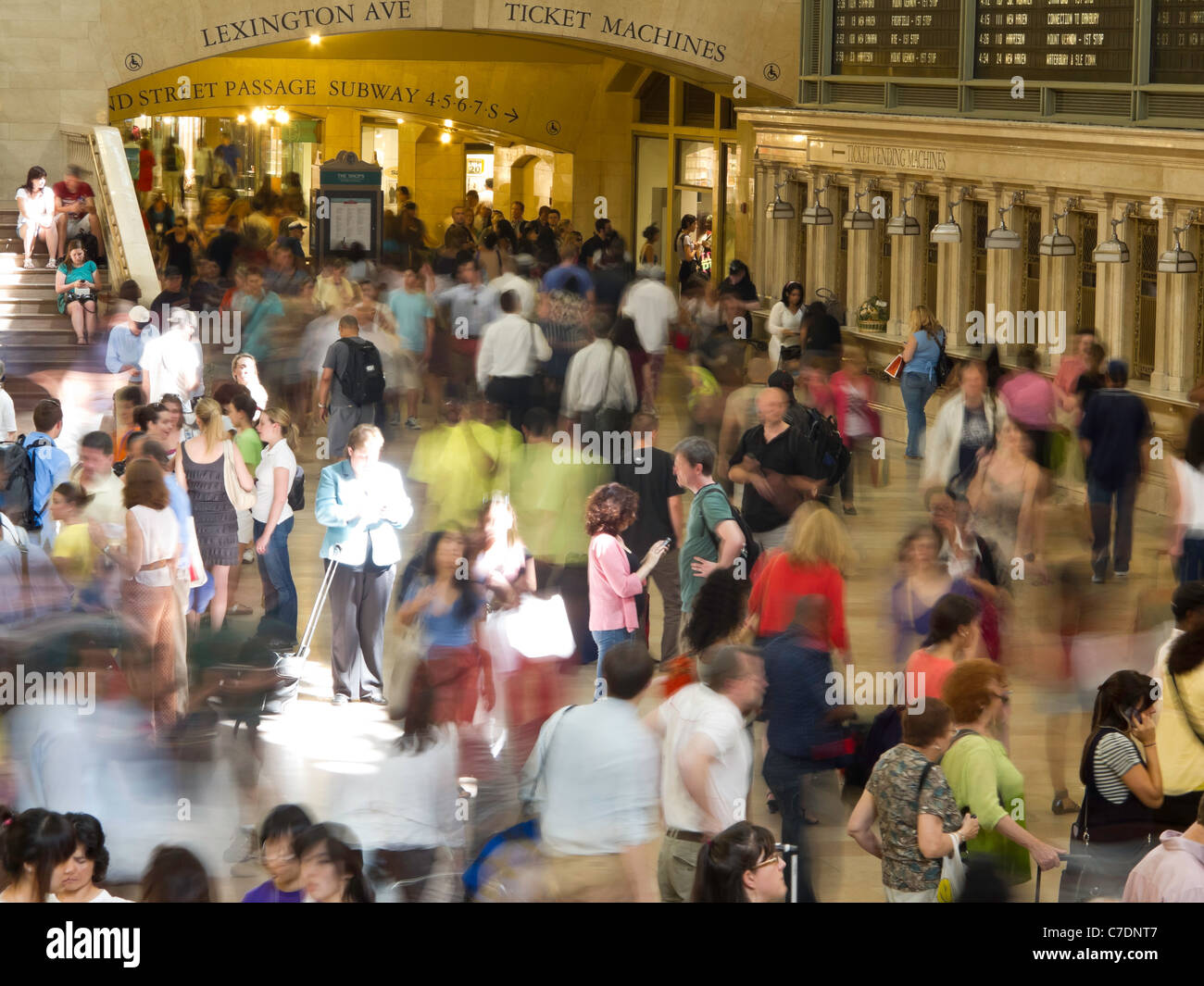 Rush Hour Crowd,Main Concourse, Grand Central Terminal, NYC Stock Photo ...