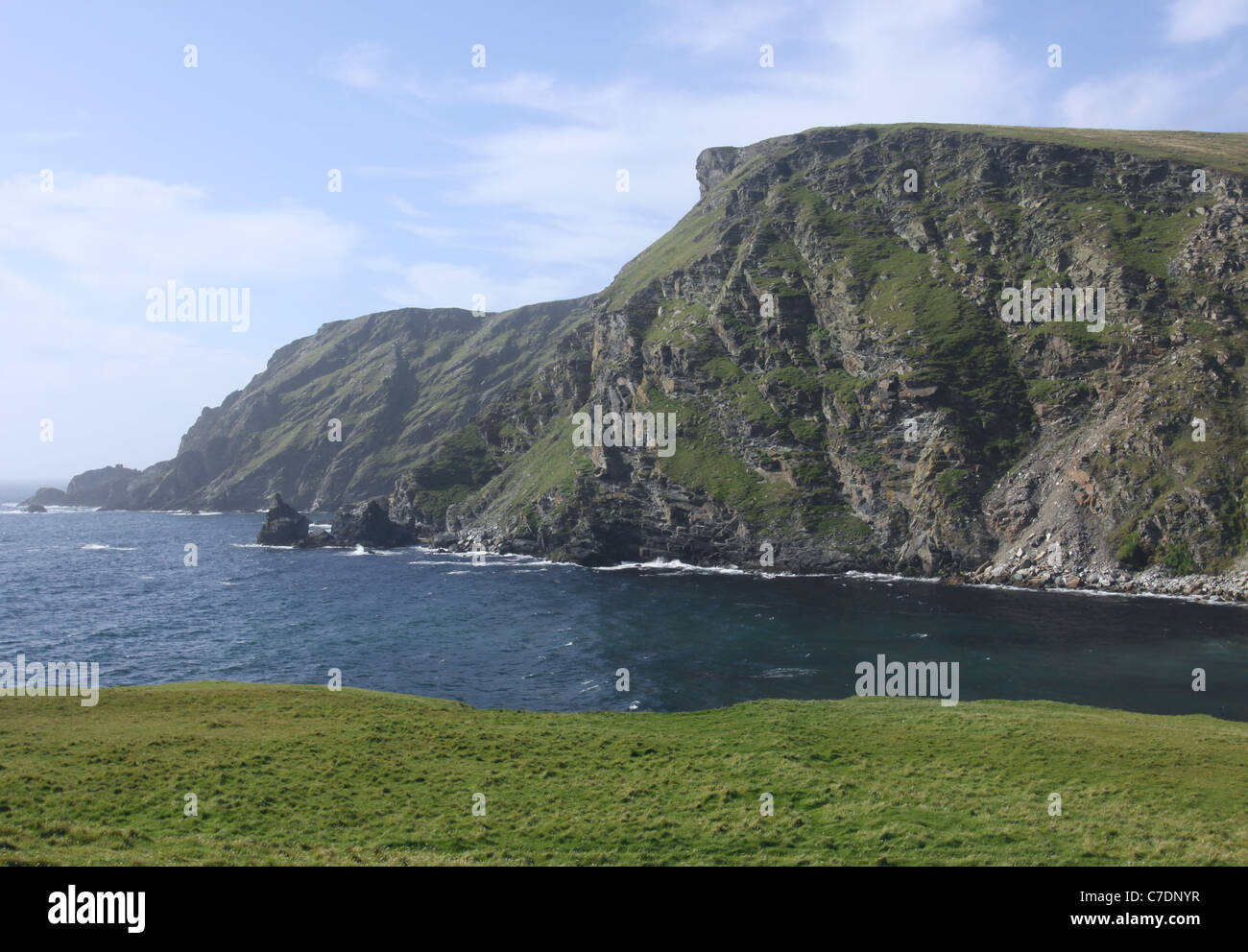 Cliffs of Fitful Head Shetland Islands Scotland September 2011 Stock ...