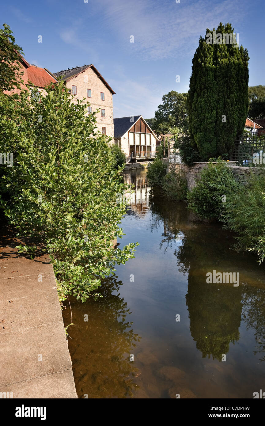A view of Pickering Beck leading to Mill House Stock Photo - Alamy