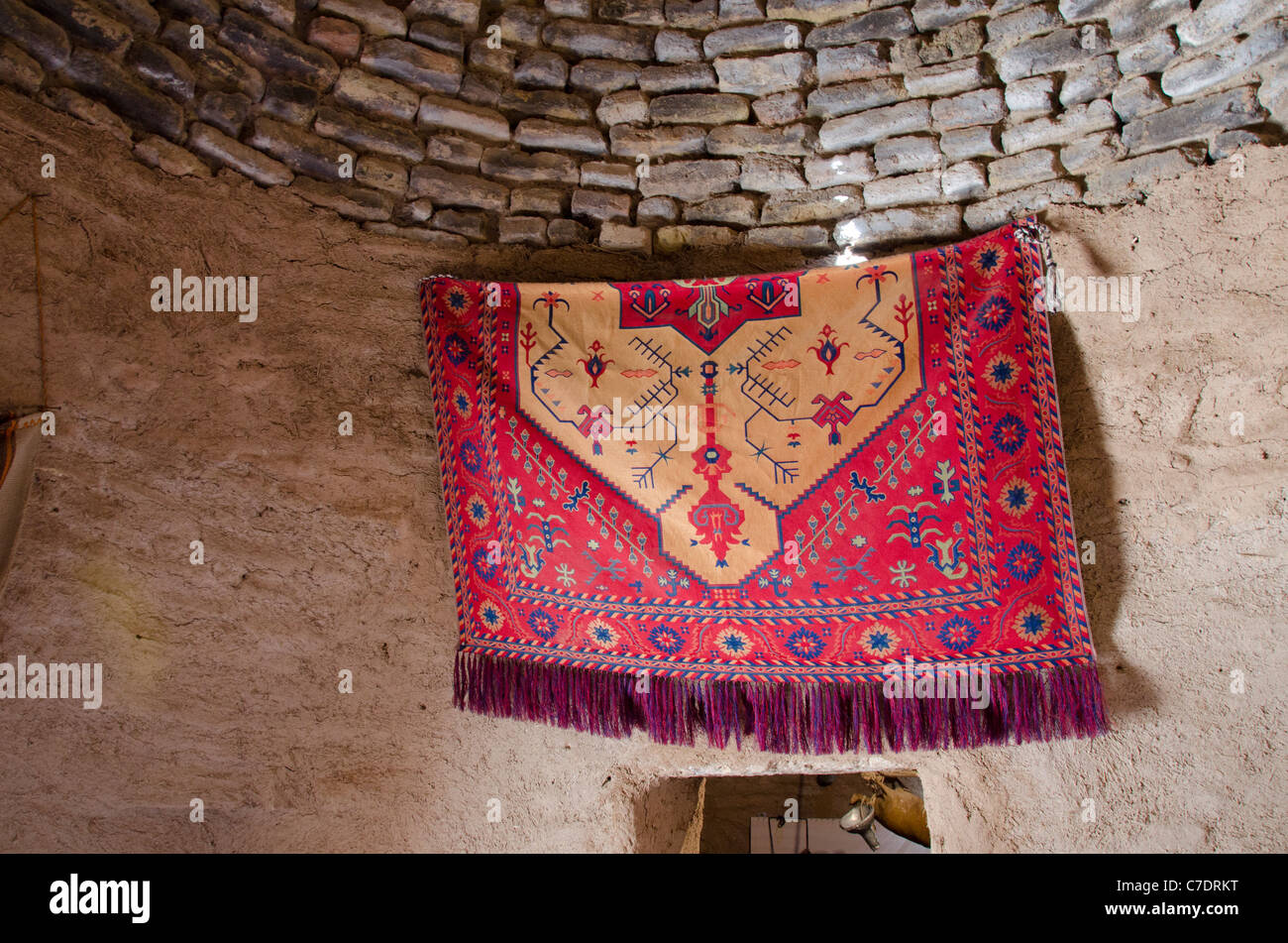 Eastern Turkey, Mesopotamia, ancient city of Harran. Interior of ...