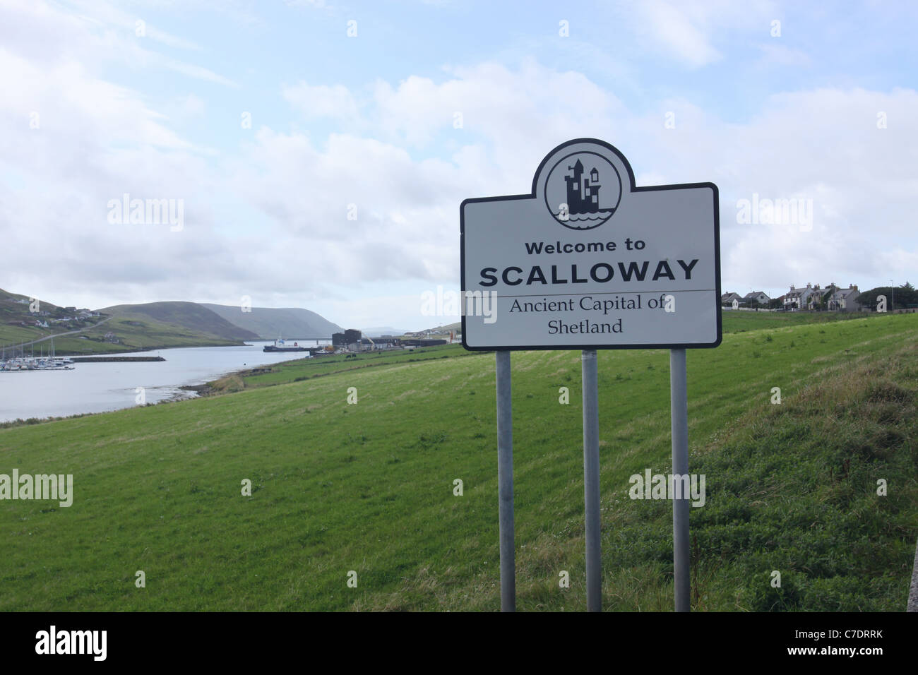 Welcome to Scalloway Shetland Islands Scotland September 2011 Stock ...