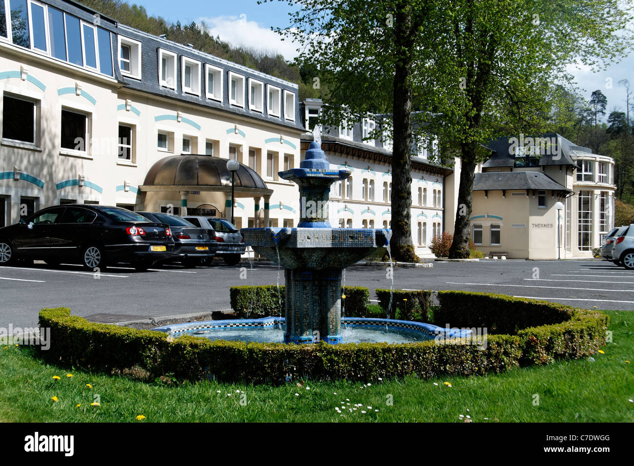 Bagnoles de l'Orne, spa : Les Thermes (Orne, Normandy, France Stock ...