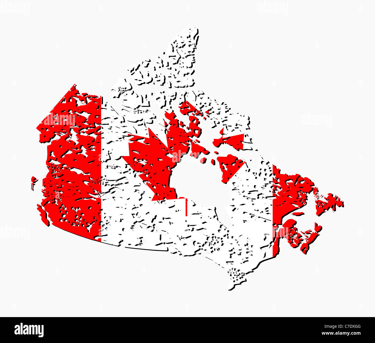 Canada map canadian flag hi-res stock photography and images - Alamy
