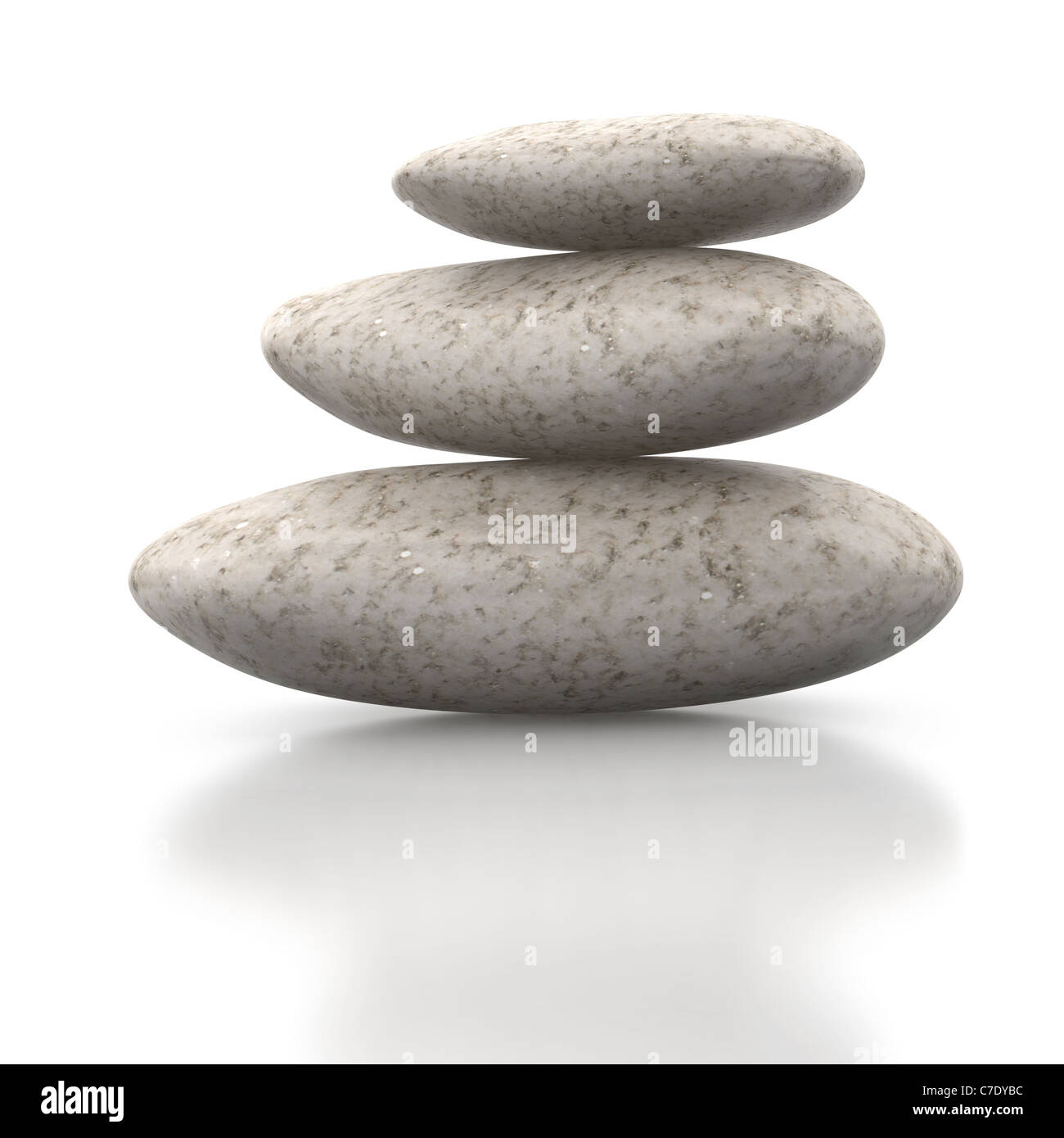 Three small stones in a zen-like Feng Shui composition Stock Photo - Alamy