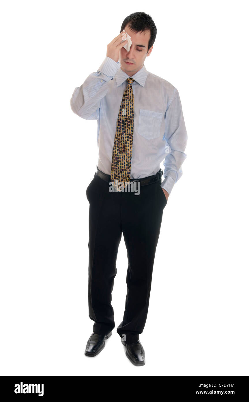 Frustrated business man headache pain Cut Out Stock Images & Pictures ...