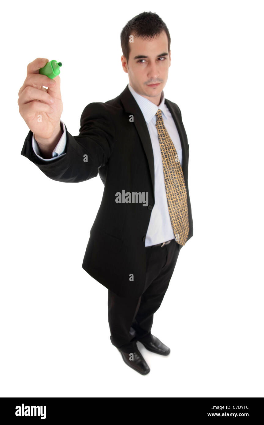 Business man writing work Cut Out Stock Images & Pictures - Alamy