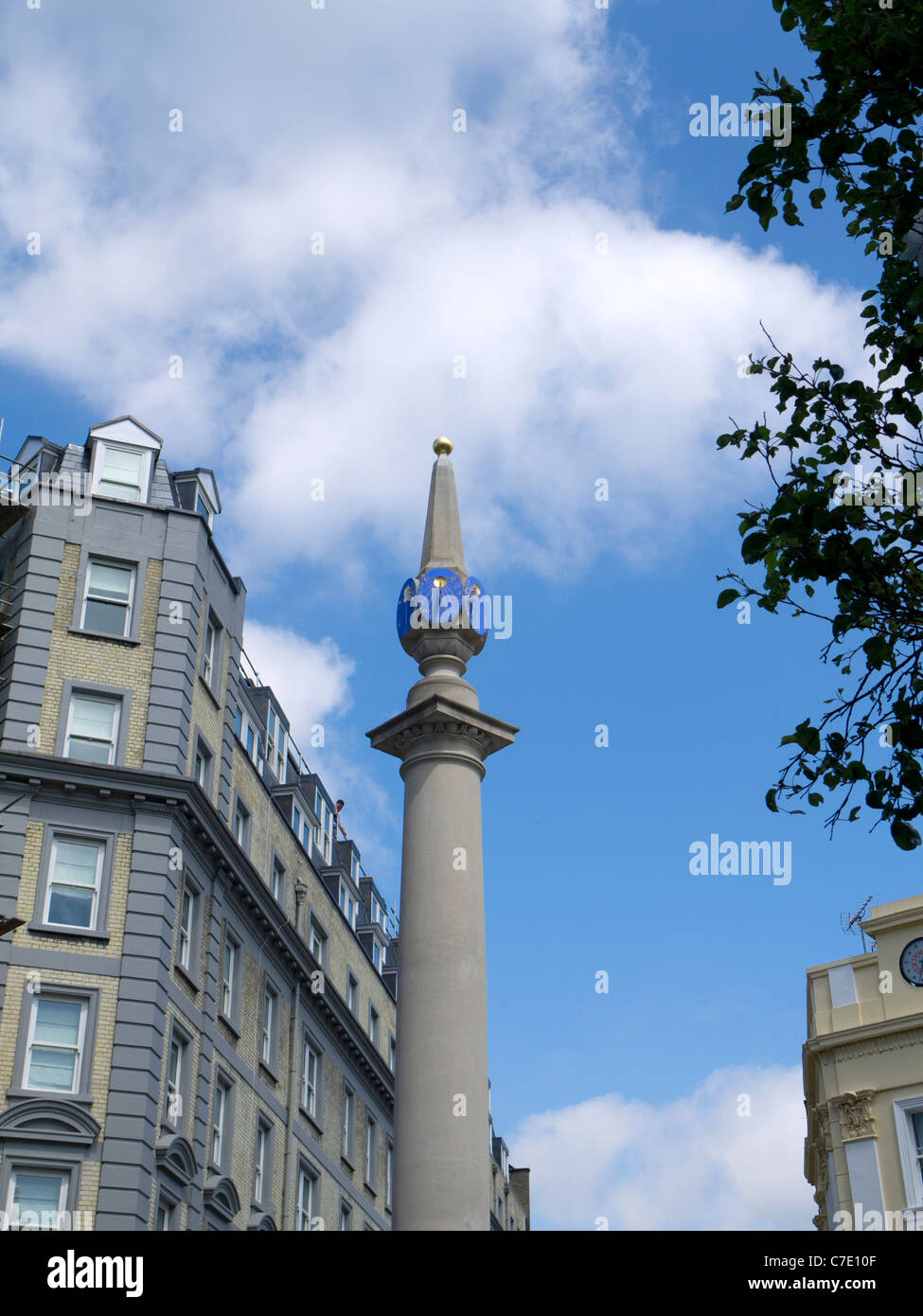 Seven Dial Monument in London, the Capital City of England Stock Photo ...