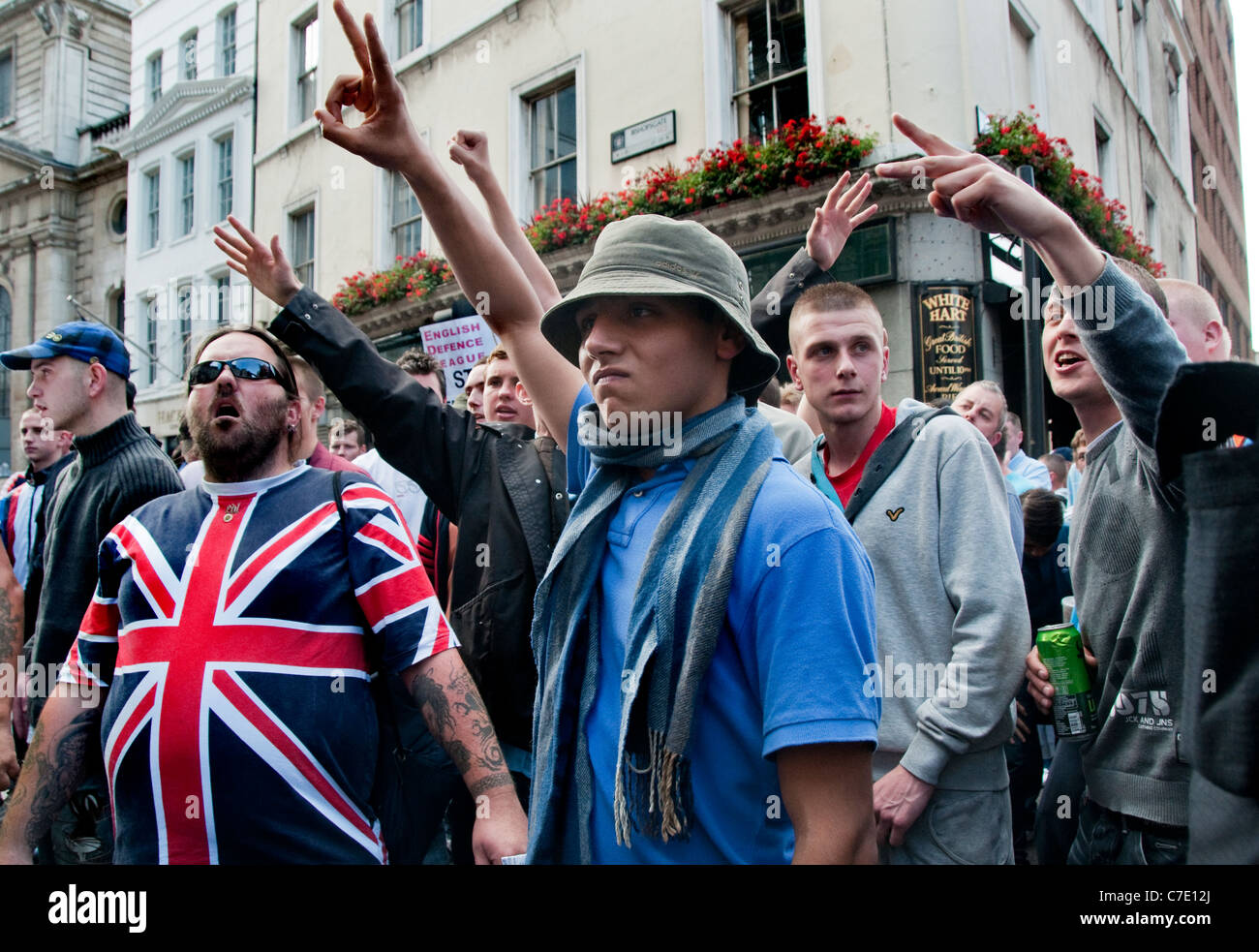 Young england defence league edl hi-res stock photography and images ...