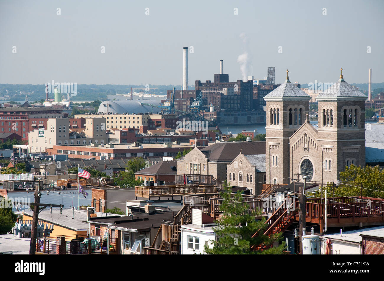 Baltimore Maryland Fells Point Houses High Resolution Stock Photography ...