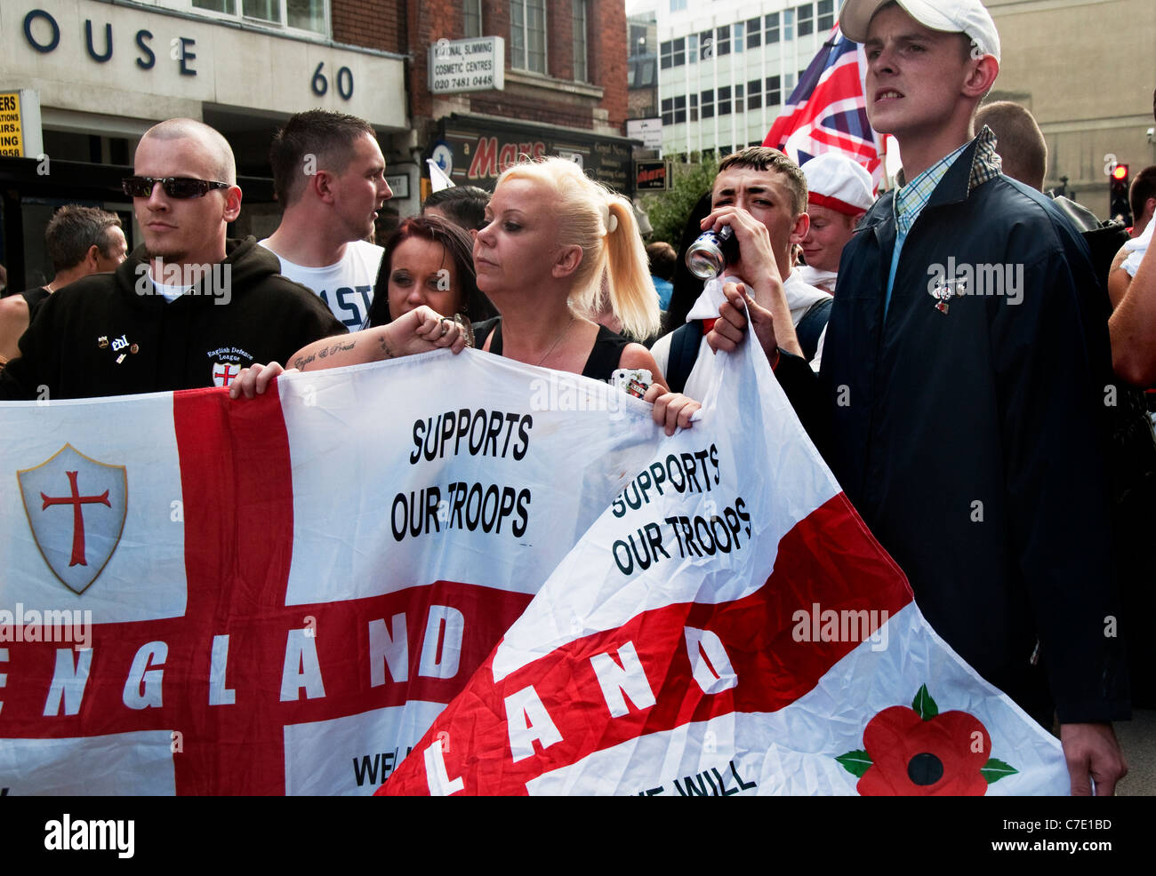 Young england defence league edl hi-res stock photography and images ...