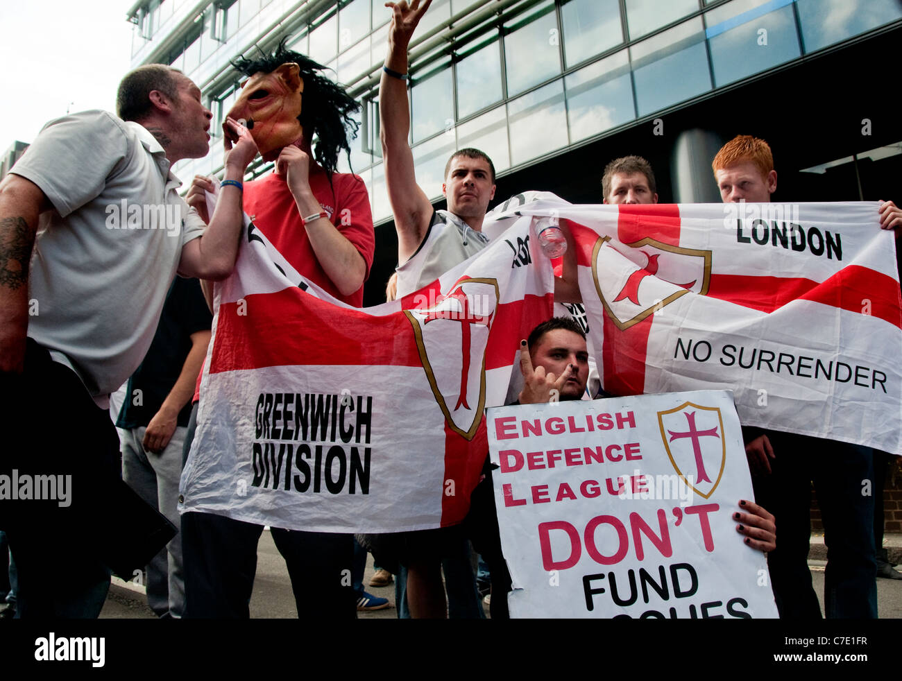 Young england defence league edl hi-res stock photography and images ...