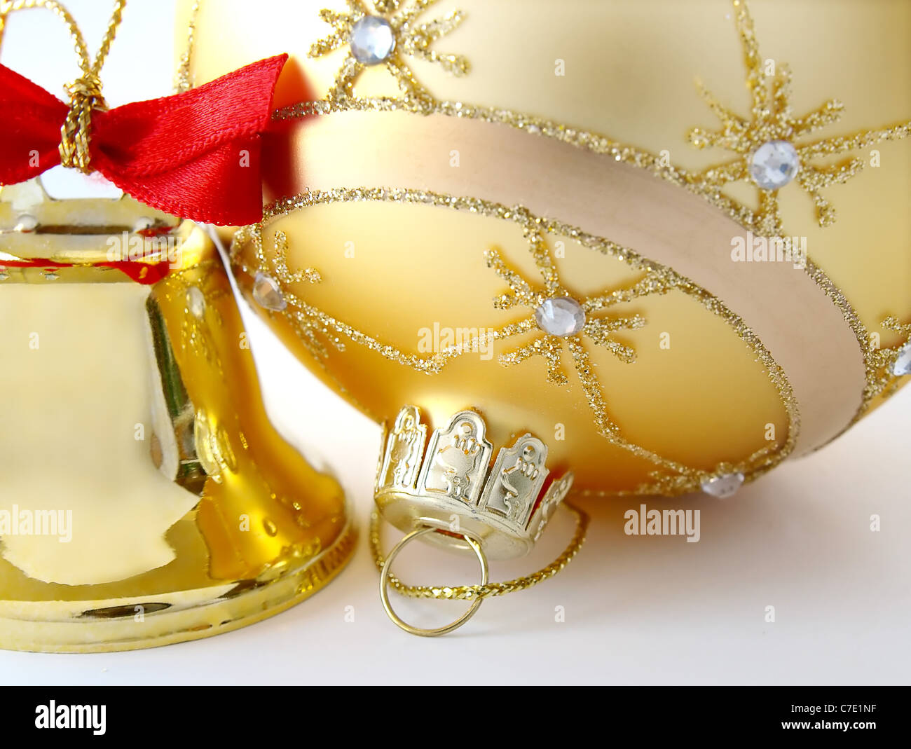 Golden round bell hi-res stock photography and images - Alamy
