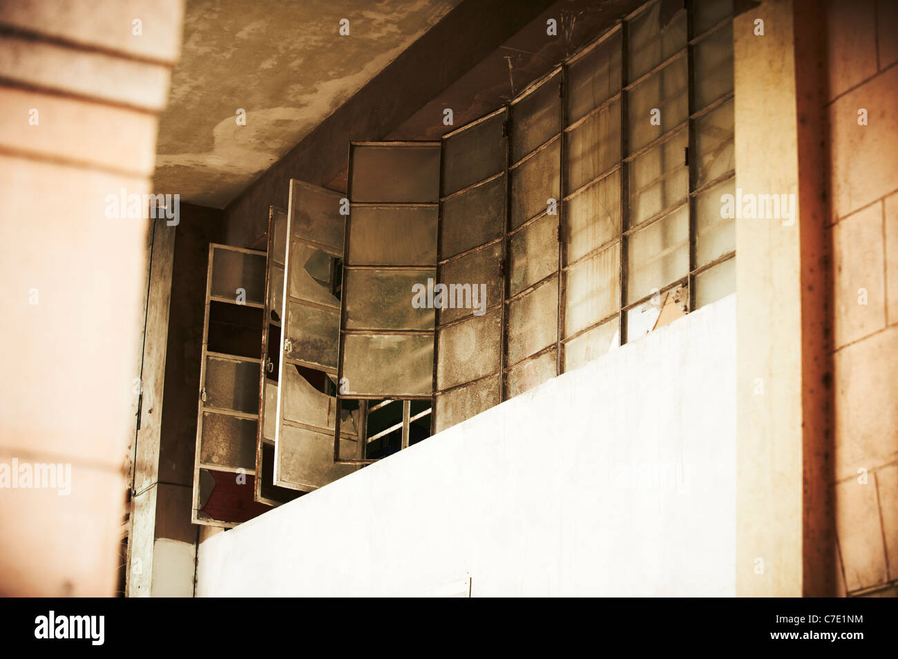 art deco windows, Havana, Cuba Stock Photo - Alamy