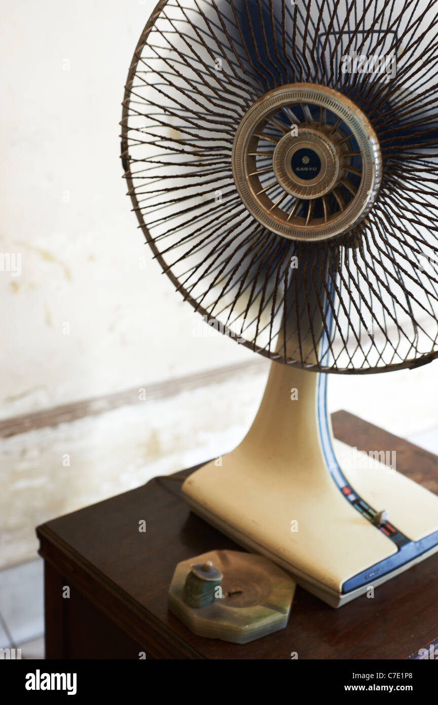 Fan in hot room Havana Cuba Stock Photo - Alamy