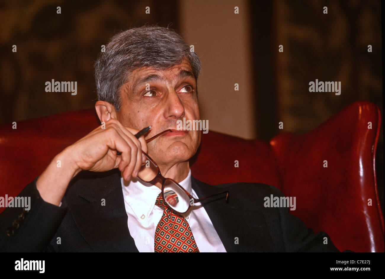 US Treasury Secretary Robert Rubin at an event at Georgetown University ...