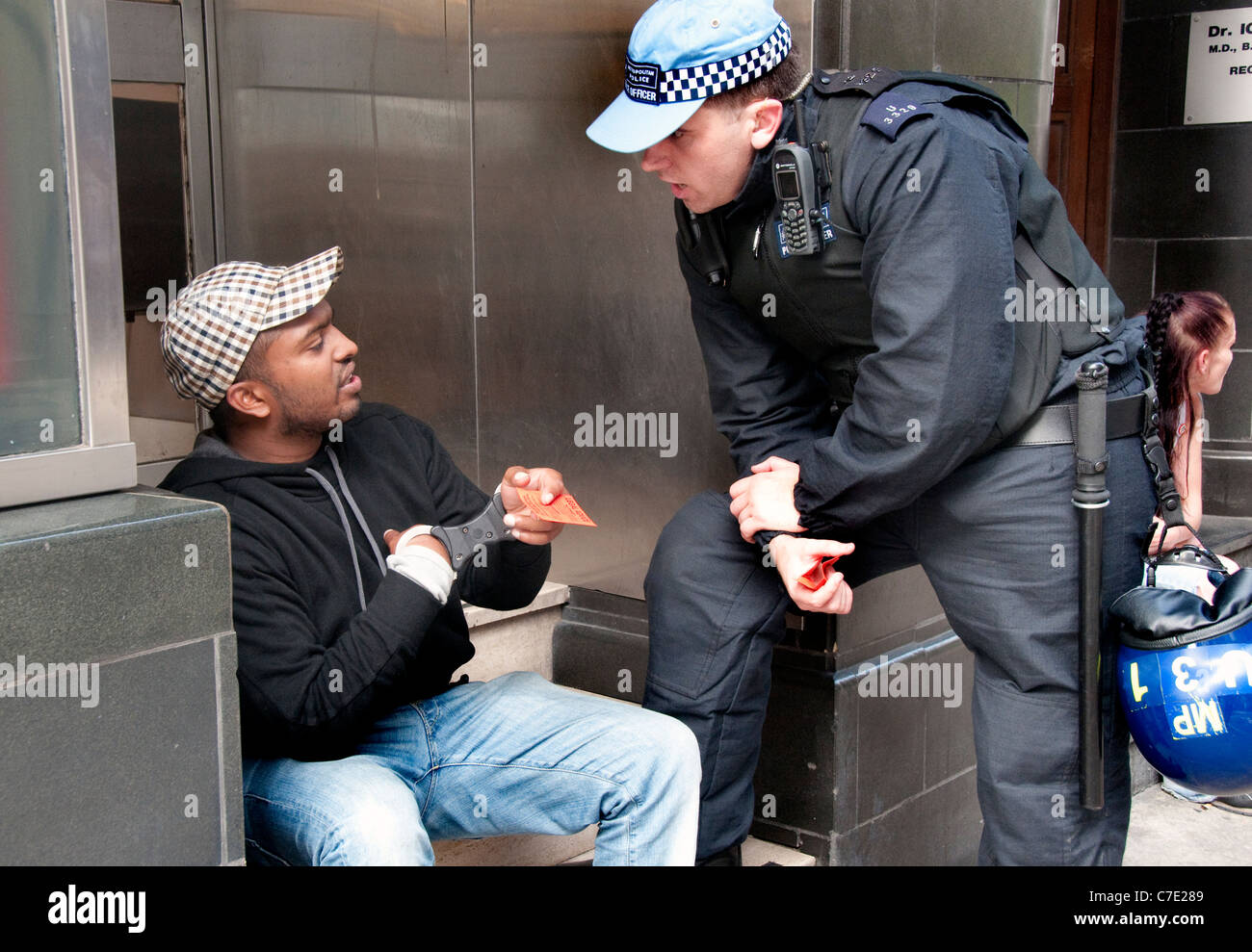 English Defence League EDL march through Tower Hamlets London East End ...