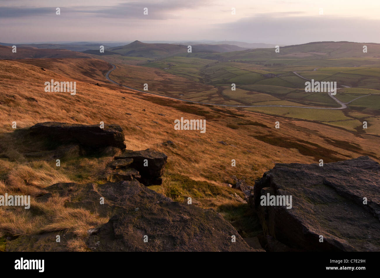 View from Shining Tor, The Peak District Stock Photo - Alamy