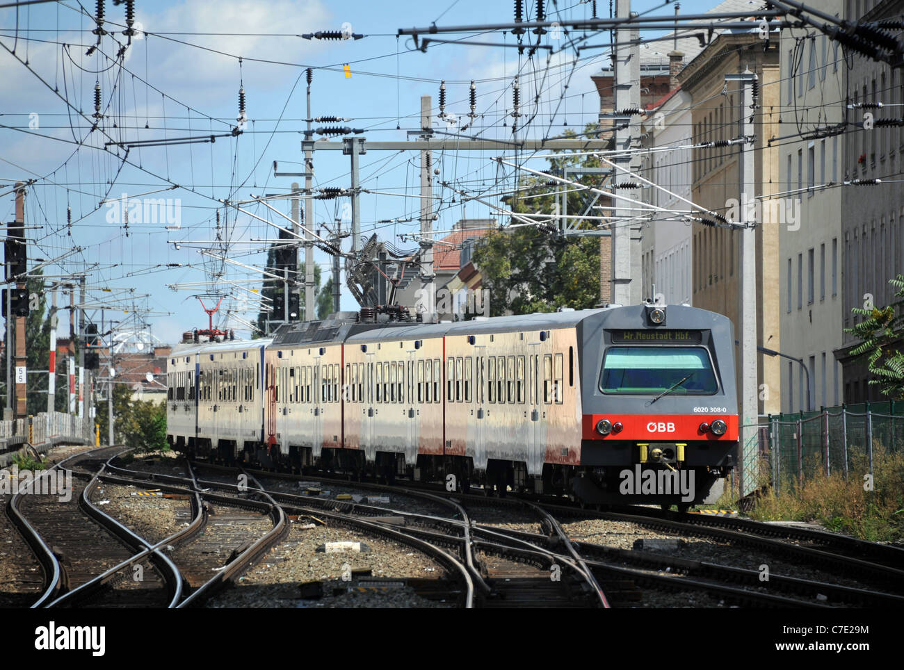Railway, train, Vienna, Austria Stock Photo - Alamy