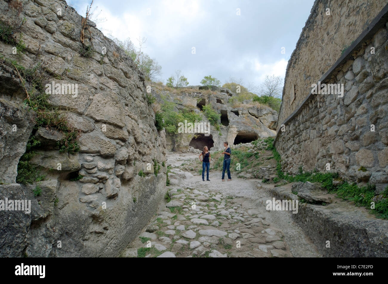 Çufut Qale cave city Jewish Fortress, Bakhchisarai, Crimea, Ukraine ...