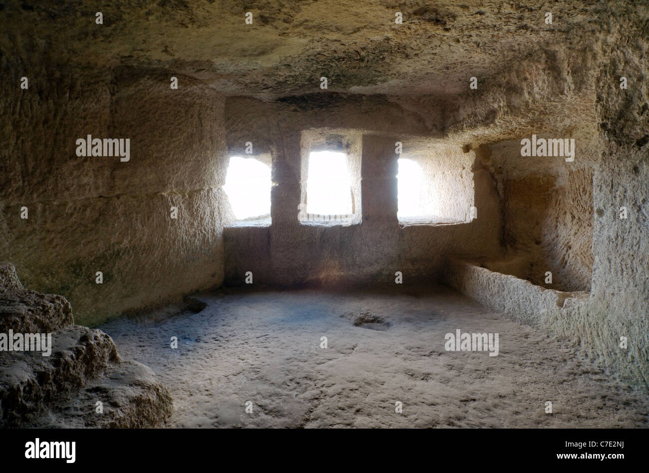 Çufut Qale cave city Jewish Fortress, Bakhchisarai, Crimea, Ukraine ...
