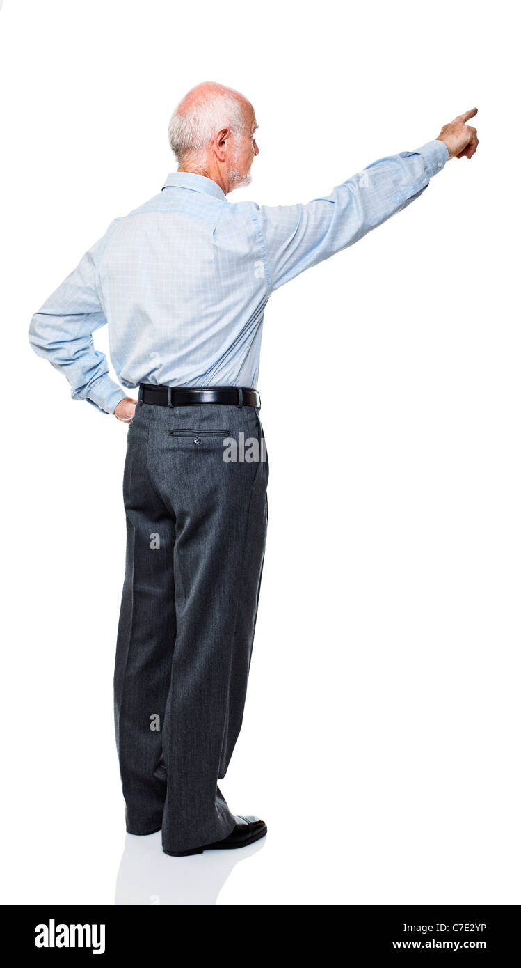 isolated standing caucasian old man Stock Photo - Alamy