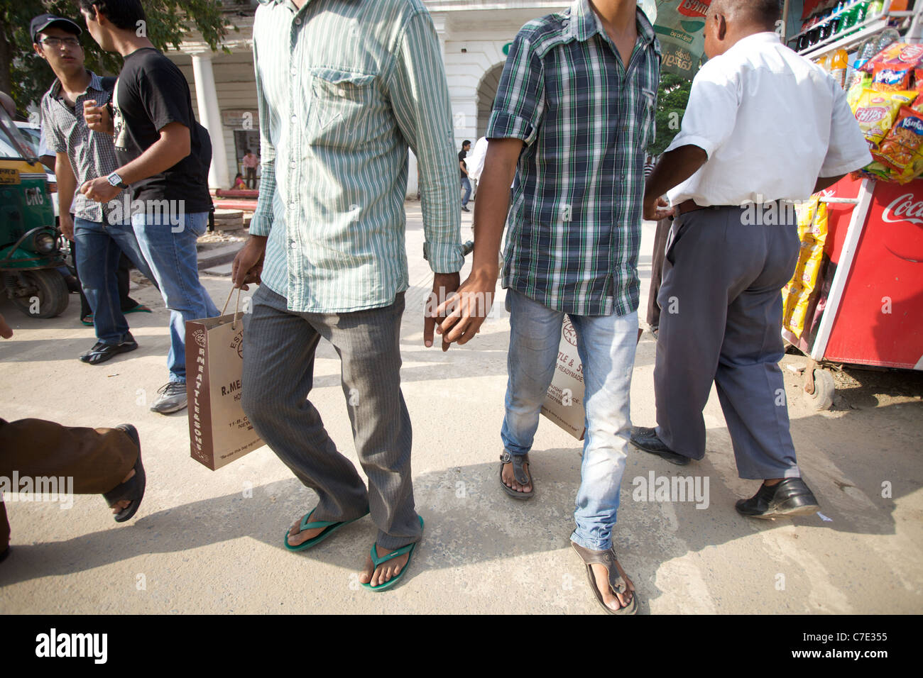 Busy street in delhi india hi-res stock photography and images - Alamy