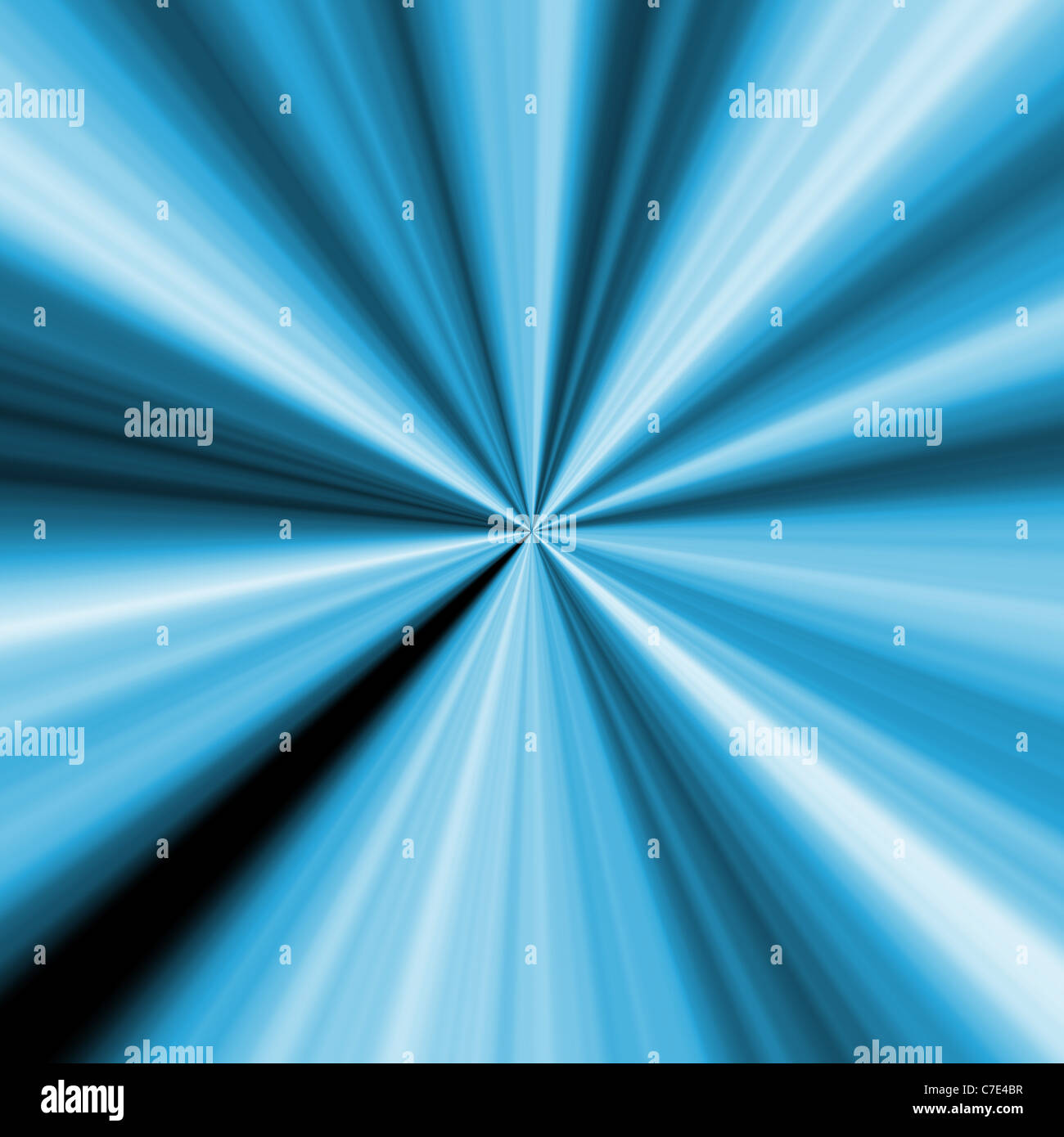 Inside an abstract vortex - blasting towards a center focal point Stock ...