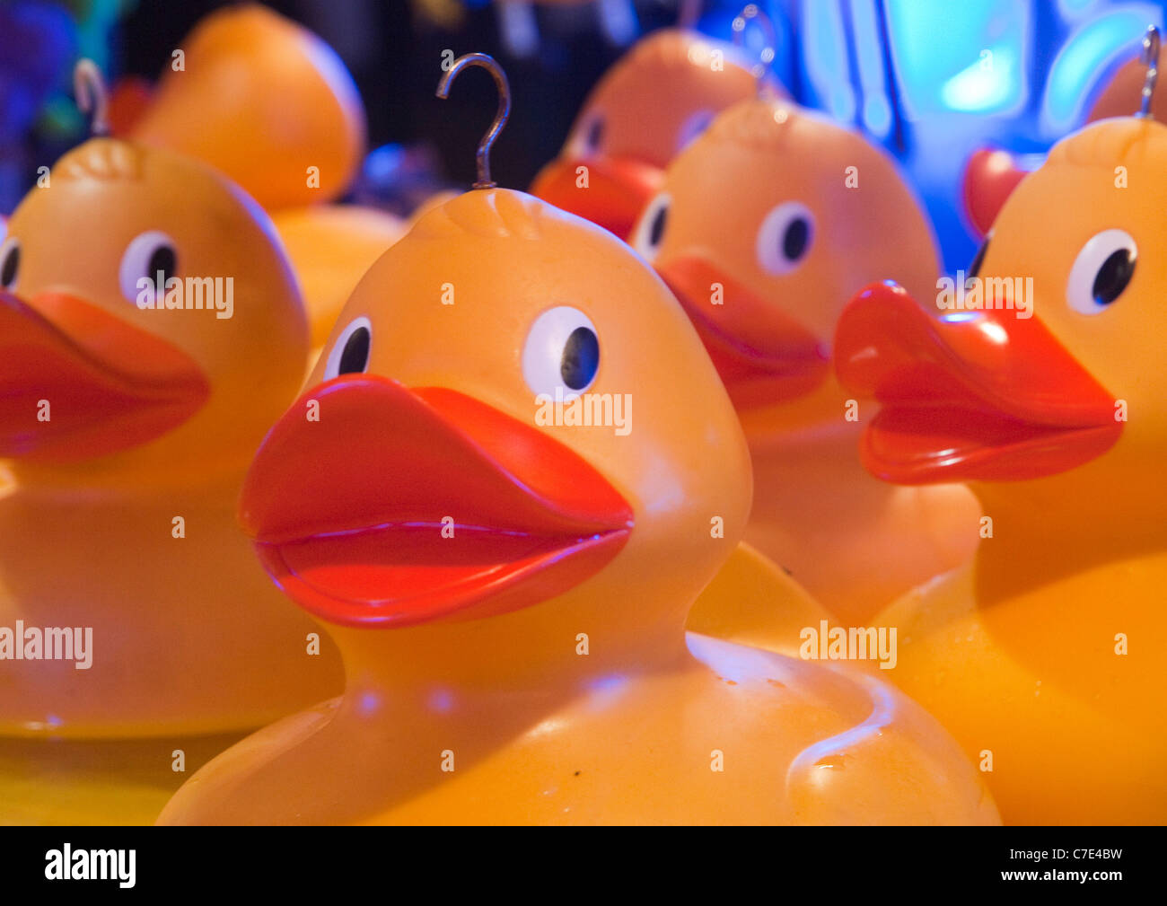 Hook a duck at Goose Fair, Nottingham England UK Stock Photo - Alamy