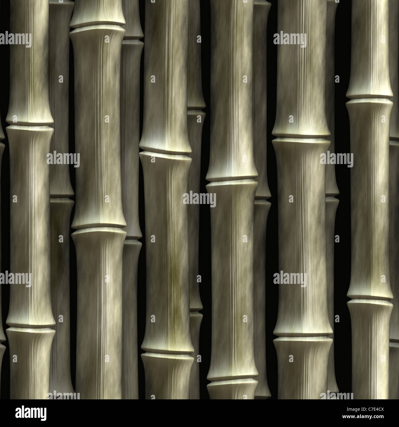 Seamless bamboo poles texture. This tiles as a pattern in any direction ...