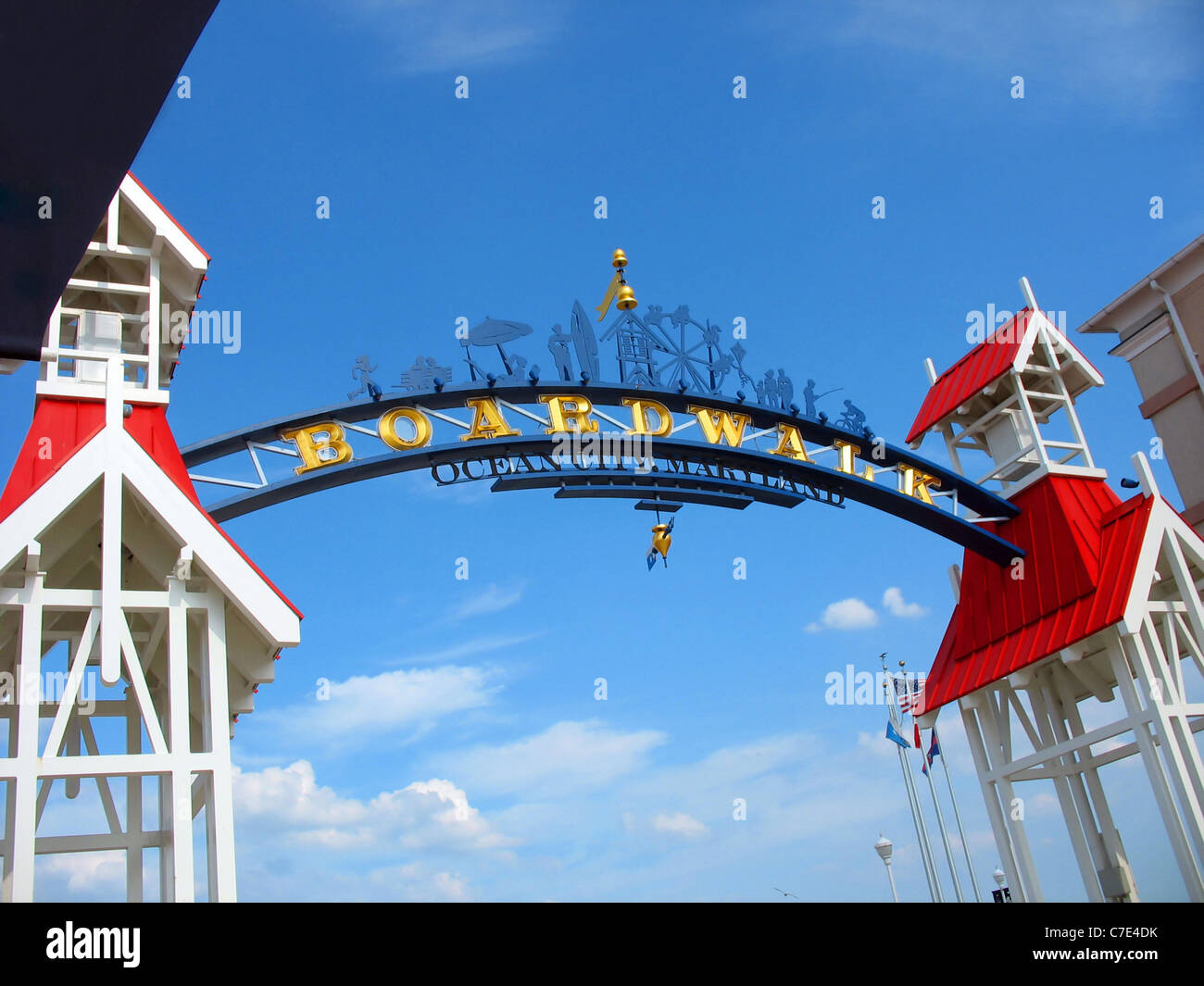 Boardwalk sign ocean city maryland hi-res stock photography and images ...