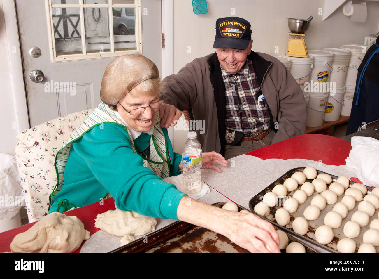 Biscuit making historical hi-res stock photography and images - Alamy