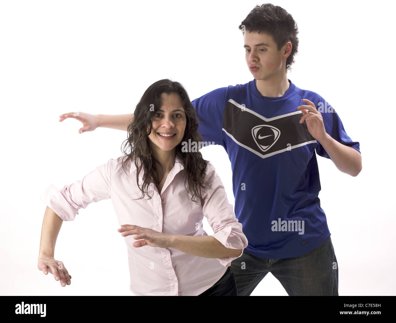 A couple dancing salsa Stock Photo - Alamy