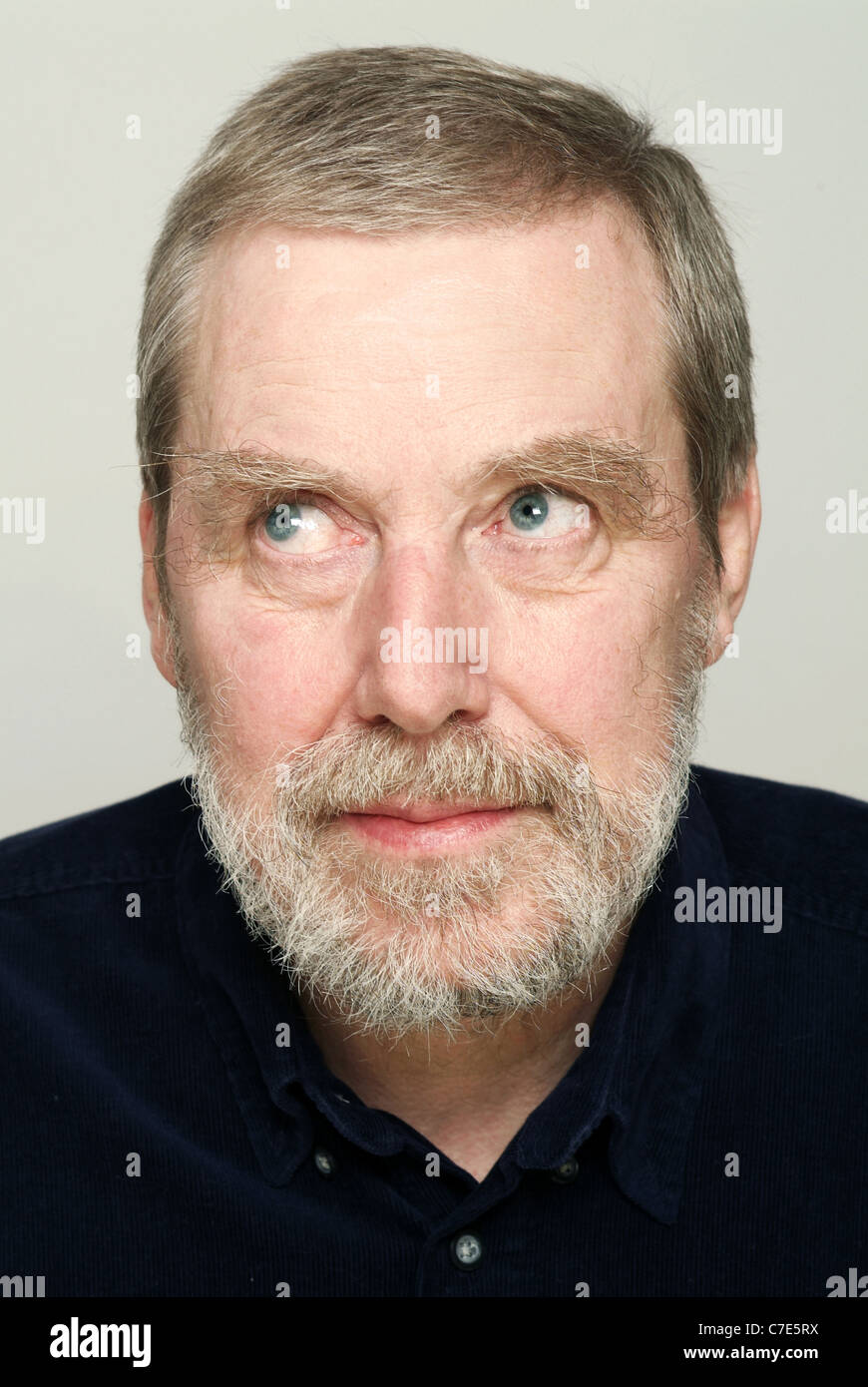 Portrait of a man looking up Stock Photo - Alamy