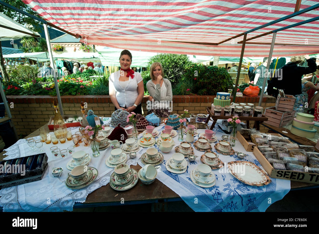 Antique market, Saltburn by the sea, Sep 2011 Stock Photo - Alamy