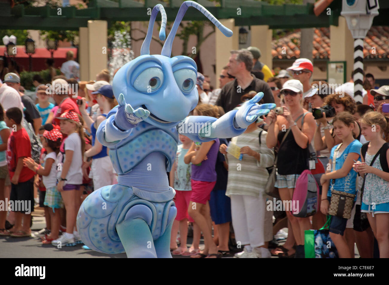 flik from disney pixars a bugs life in the countdown to fun parade on ...